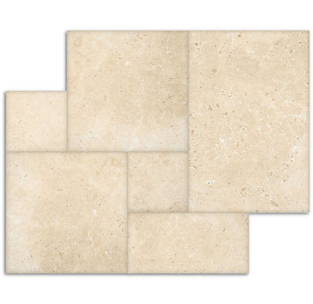 Cantal Beige French Pattern P5 External - Tile Stone Paver