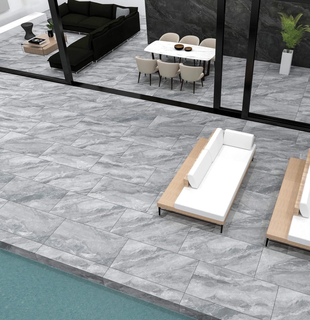 IN/OUT Legacy Steel Grey Matt Floor Tile 600x600 - TileStonePaver