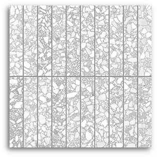 Terrina Silver Lining Finger (25x150) Wall Tile Satin Matt - Tile Stone ...