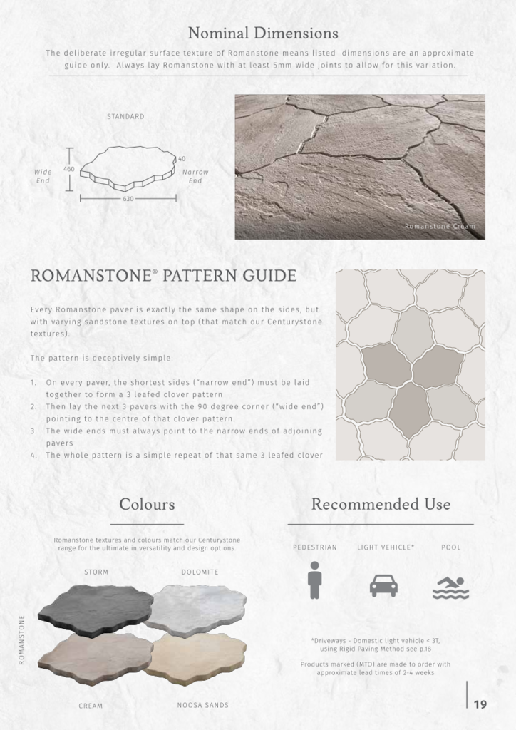 Romanstone Storm Irregular Paver - Tile Stone Paver
