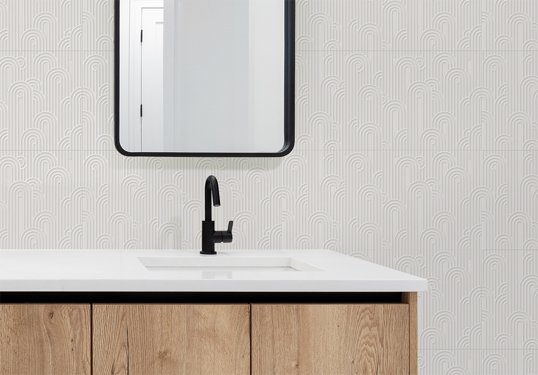 Infinity Funky Town Ancient White (Satin Matt) Wall Tile 300x600 - Tile Stone Paver