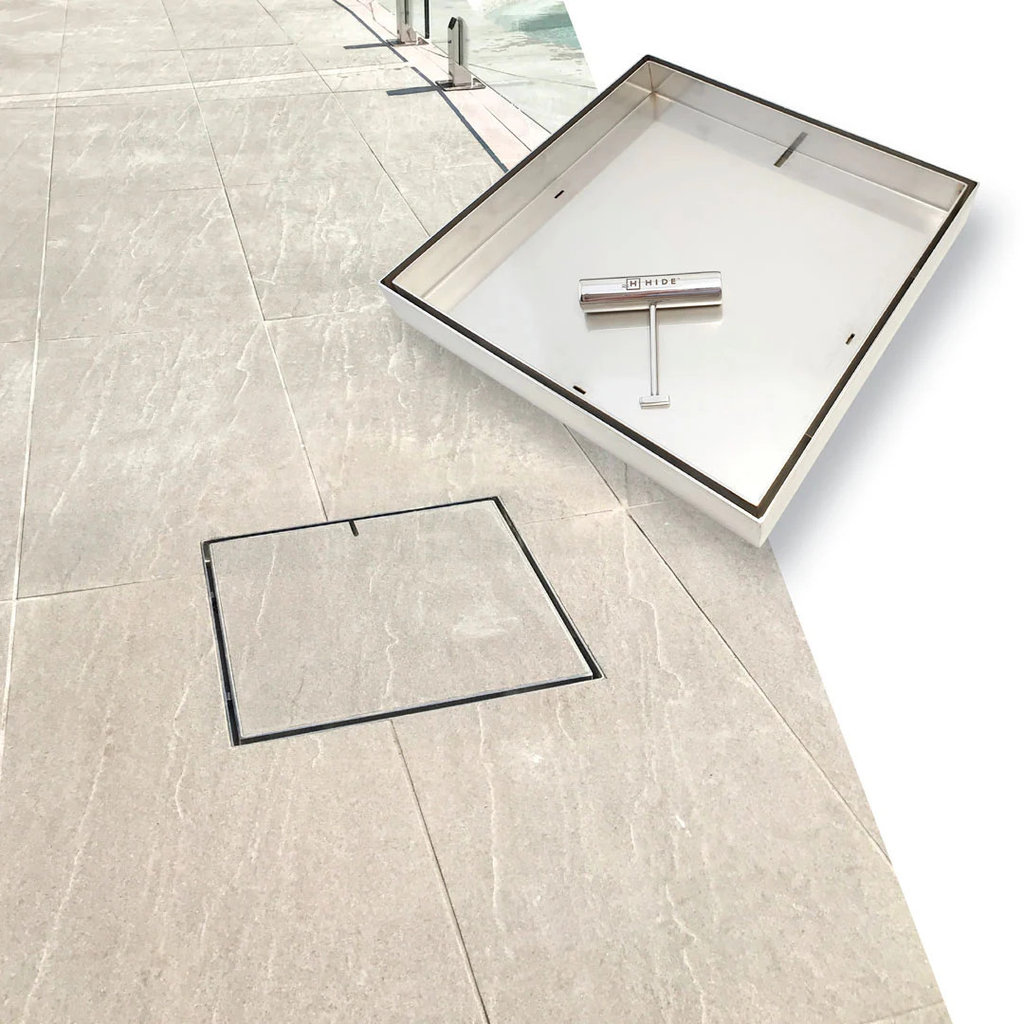 Hide Patio Drain Cover Kit 314mm x 314mm - Tile Stone Paver