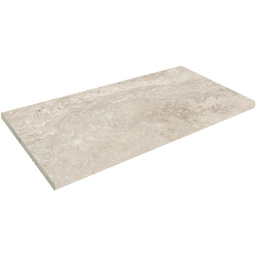 Norcia Travertine Silver Pencil Bullnose 400x600 (20mm thick) - Tile ...