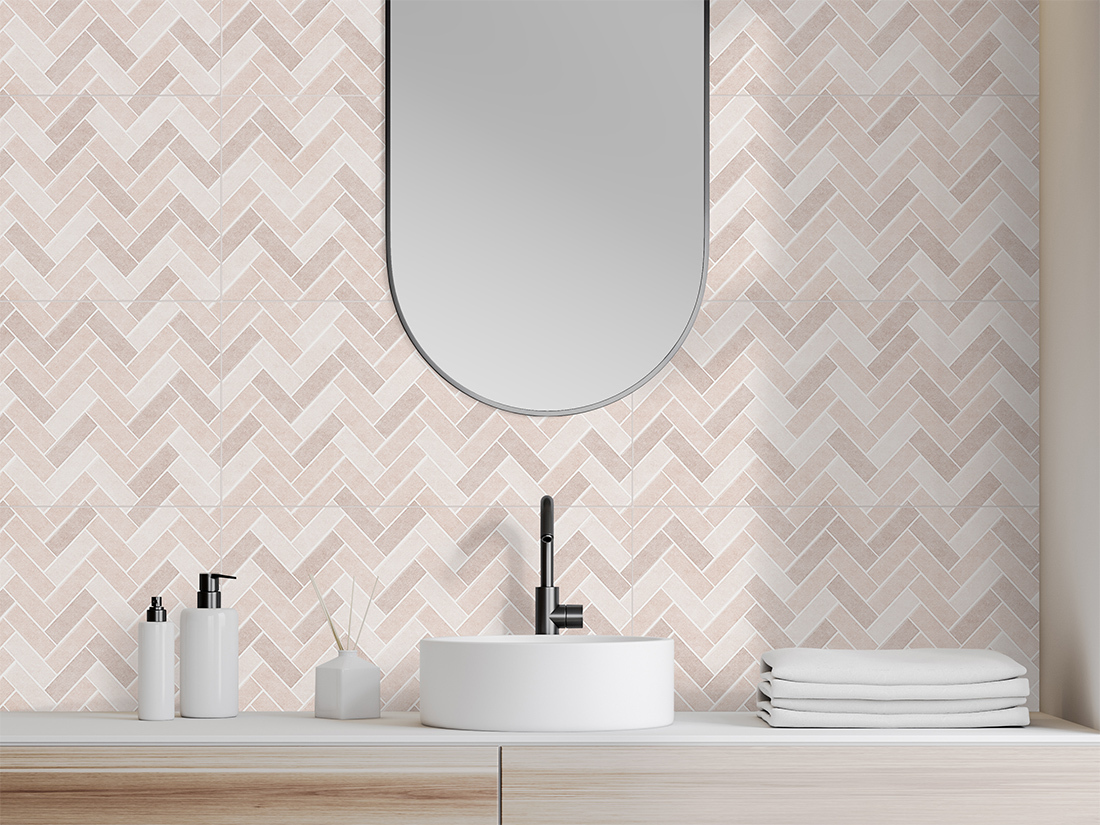 Folio Evander Wild Rose (Gloss) Wall 300x600 - Tile Stone Paver