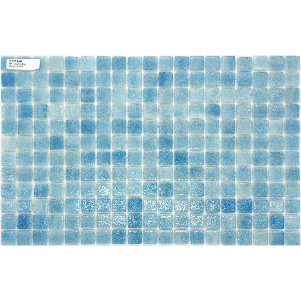 Betsan F01 Gloss Glass Mosaic 25x25 - Tile Stone Paver