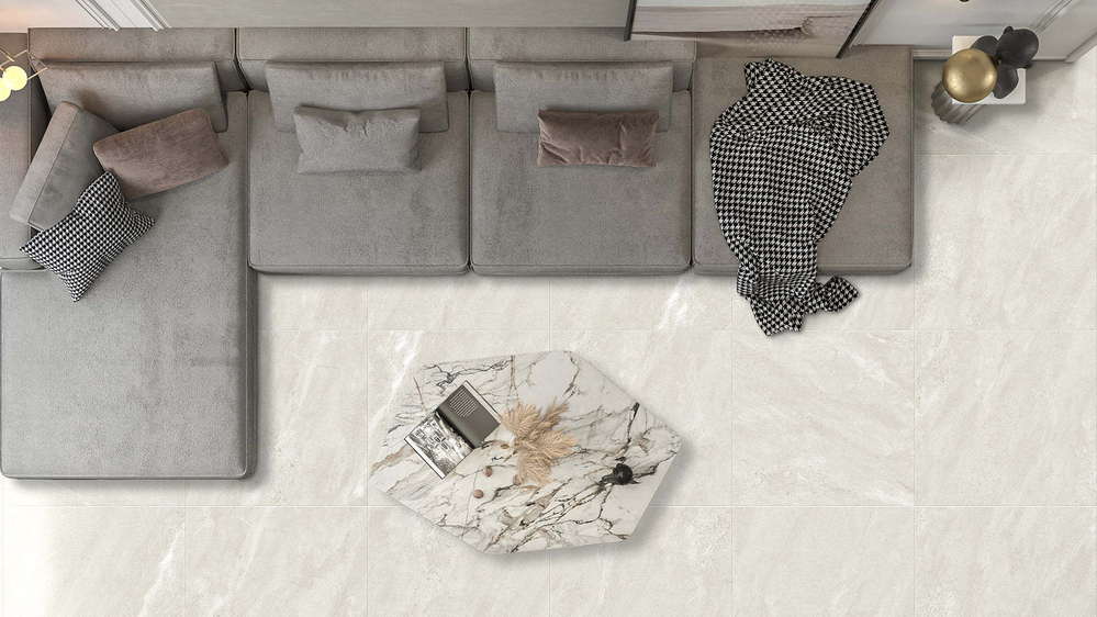 Eliza White Matt Floor Tile 600x600 - Tile Stone Paver