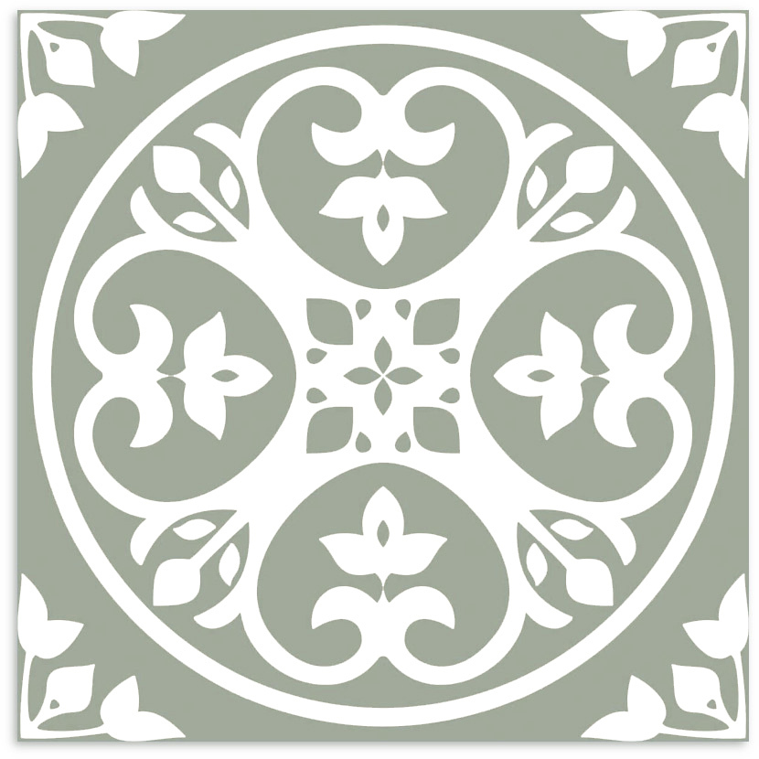 Flourish Vintage Green Matt P3 300x300 - Tile Stone Paver