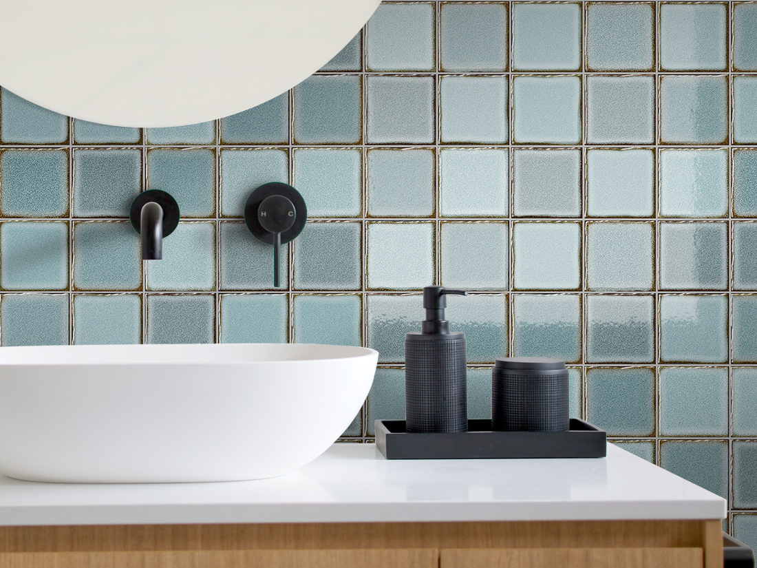 Akari Squares Waterfall Wall Tile (GLOSS) - Tile Stone Paver