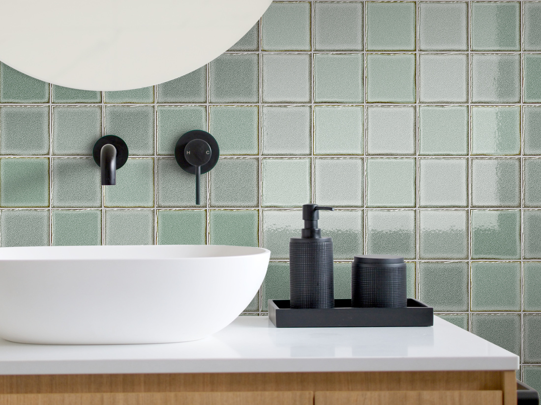 Akari Squares Umi Wall Tile (GLOSS) - Tile Stone Paver