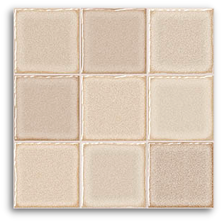 Akari Squares Sesame Wall Tile (GLOSS) - Tile Stone Paver