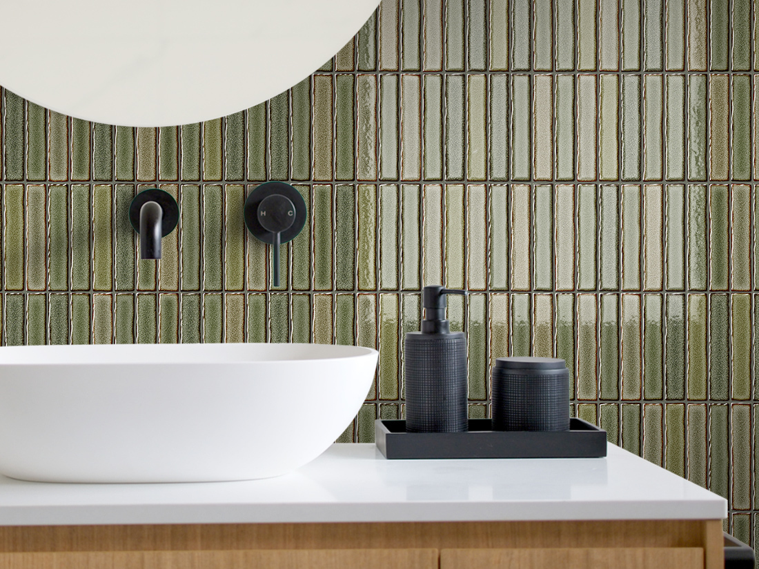 Akari Fingers Bamboo Wall Tile (GLOSS) - Tile Stone Paver