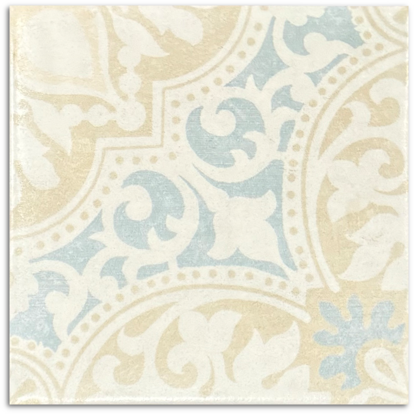 Antiquity Valencia Blue Decor Matt 150x150* - Tile Stone Paver