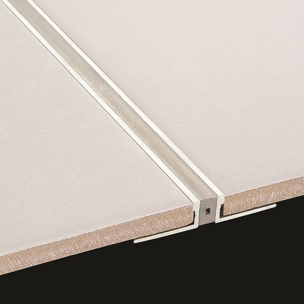 Aluminium Expansion Trim 18.5mm x 3m - 6mm Neoprene (Grey) - Tile Stone ...