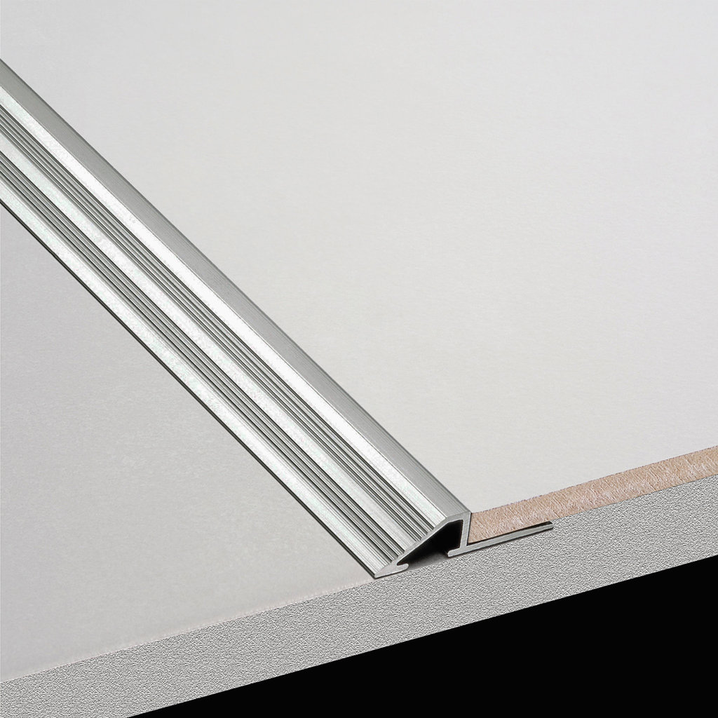 Transition Aluminium Edge 16mm x 3m (Bright Silver) - Tile Stone Paver