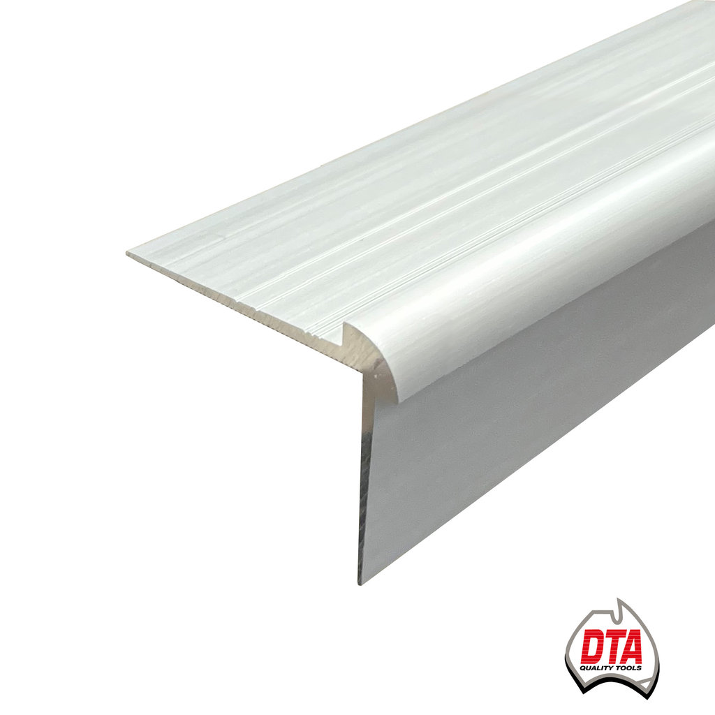Vinyl Landing Edge 6mm x 3.66m (Matt Silver) - Tile Stone Paver