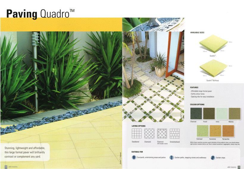 Adbri Quadro Pavers - Brisbane, Gold Coast & Sunshine Coast